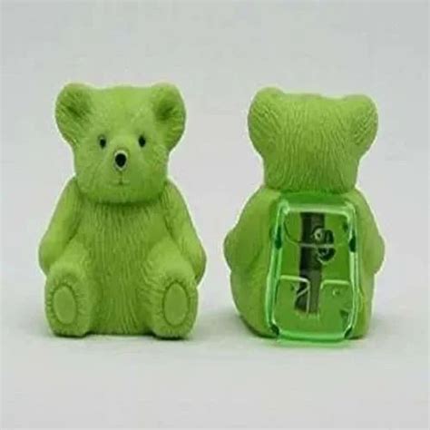 Plastic And Rubber Teddy Sharpner Eraser Packaging Type Packet At ₹ 45 Piece In Tenali