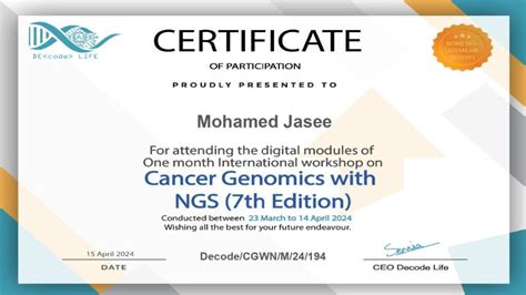 mohamed jasee on linkedin cancergenomics ngs bioinformatics