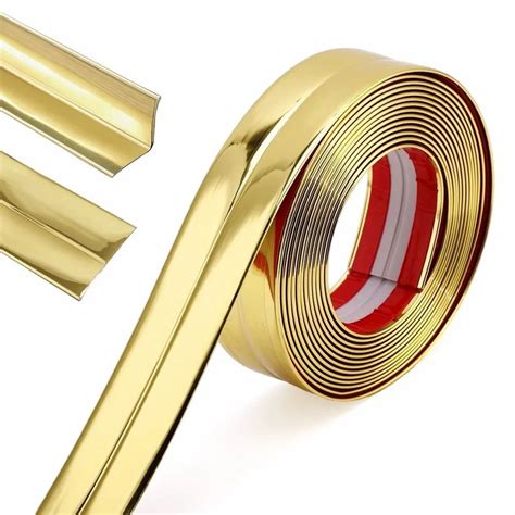 1 Rolls Golden Wall Molding Trim Flexible Pvc Wall Molding Trim
