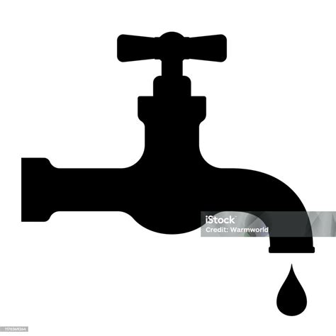 水龍頭圖示向量插圖向量圖形及更多剪裁圖圖片 剪裁圖 圖示 平面設計 Istock