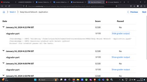Coursera Problem With Autograder In Week 4 Of Deep Learning Specializations 1st Course