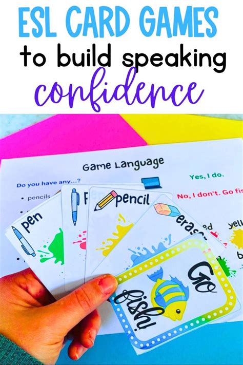 Games To Get Esl Students Speaking English With Confidence Esl