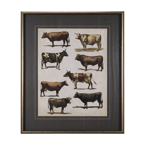 Rosalind Wheeler Antique Cow Chart Wayfair