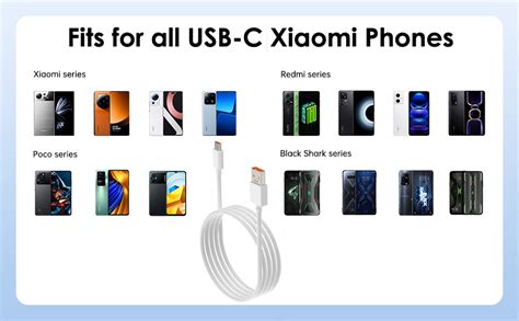 Amazon A For Xiaomi Cable Charger W Hypercharge Turbo USB Type C Fast Charging Cable
