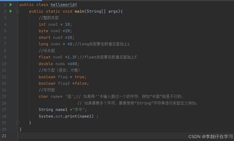 Java数据类型 Csdn博客