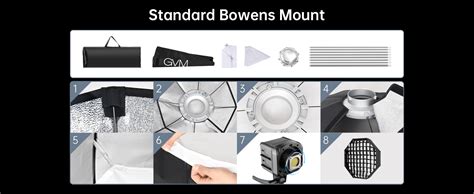 Gvm Sd80d 80w Led Video Light Kit With Softbox Bowens