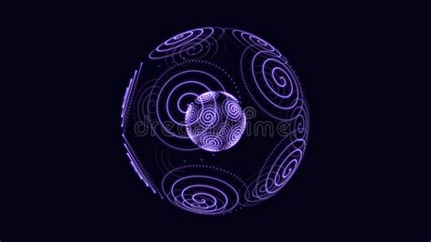 Whirling Lines Create Mesmerizing Circular Pattern Stock Footage