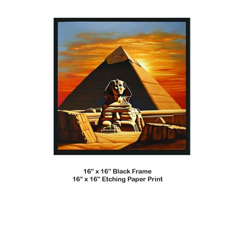 Sphinx And Pyramids Version Etsy