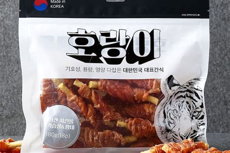 강아지 사료·간식 독 콜라겐 치킨롤 닭가슴살and황태 180g 강아지 간식 오늘의집 쇼핑