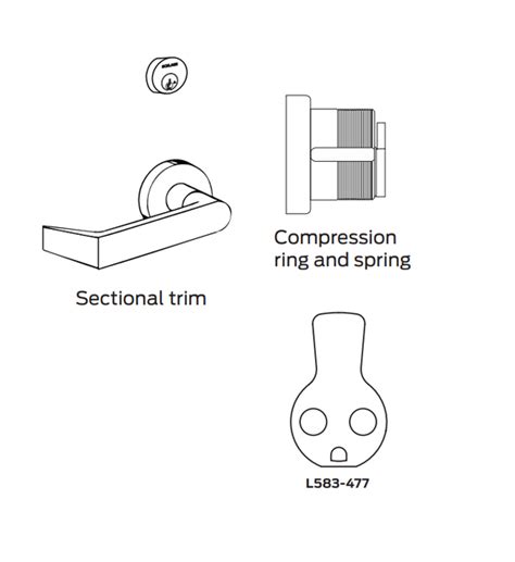 Schlage 20 001 C 114 1 14 Mortise Cylinder For Schlage L Series