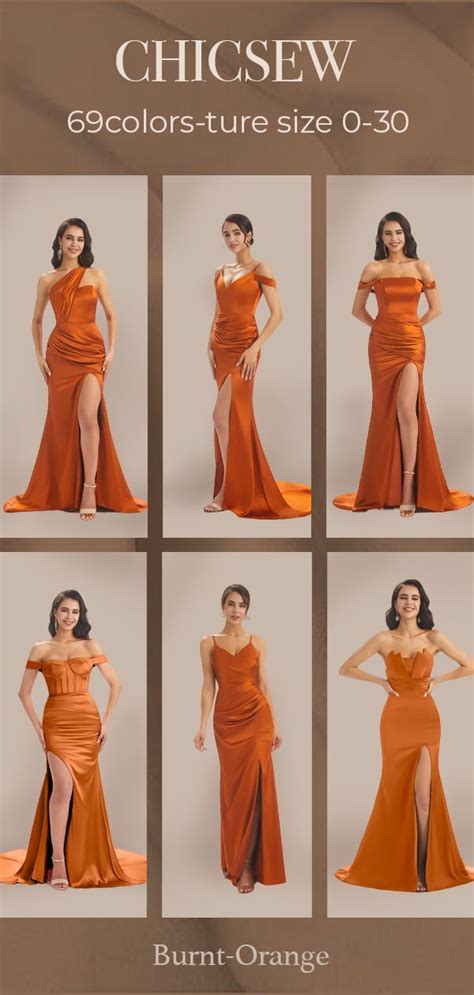 Burnt Orange Bridesmaid Dresses Artofit