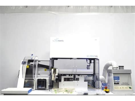 Scinomix Sci Print Vxl Tube Handler Labeler W Vxq Bulk Loader And Peri Pump