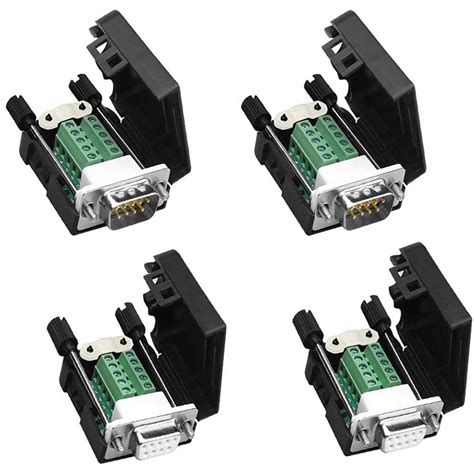 Db9 Solderless Rs232 D Sub Serial To 9pin Port Terminal Male Female Adapter Connector Breakout