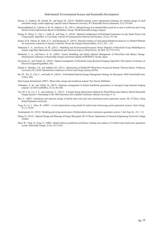 Optimal Sizing And Design Of Isolated Micro Grid Systems Pdf
