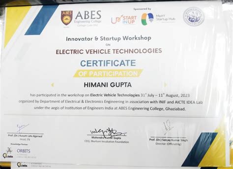 Himani Gupta On Linkedin Summertraining Electricvehicle Traininig