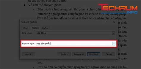 Cách tìm và thay thế từ ký tự chữ trong Word nhanh đơn giản