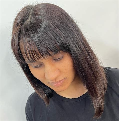 Universal Shoulder Length Hair With Bangs Ideas For