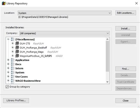 Codesys Custom Library Category SCADA PLC And Automation Engineering