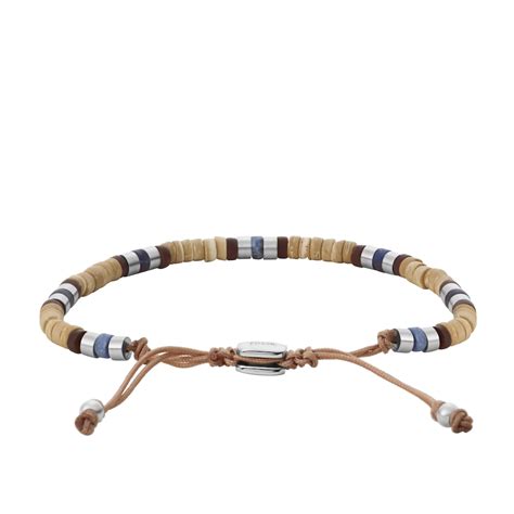 Fossil Vintage Casual Men S Coconut And Sodalite Bracelet H Samuel