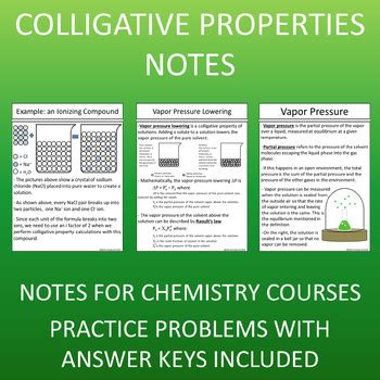 Colligative Properties Examples