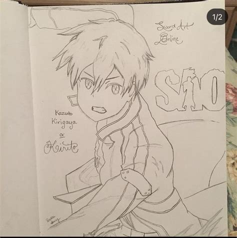 Sketch I Did Of Kirito Swordartonline