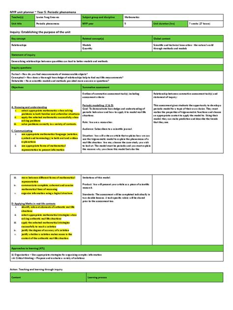Modeling Periodic Phenomena Using Trigonometric Functions To Understand And Represent Real