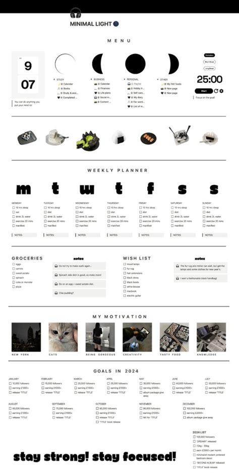 Minimal Light Notion Template Artofit