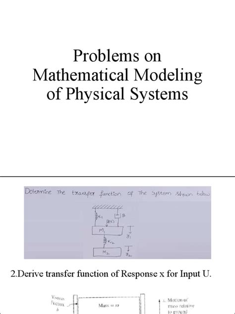 Problems On Mathematical Modeling Of Physical Systems Pdf