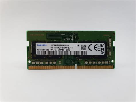 Оперативная память для ноутбука Sodimm Samsung Ddr4 8gb Pc4 3200aa M471a1g44ab0 Cwe 10841 Б У