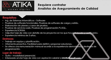 Atika Become Digital On Linkedin Qahiring Qajobs Qualityassurance