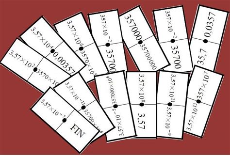 Cadena De DominÓs De NotaciÓn CientÍfica Juegos Y Matemáticas