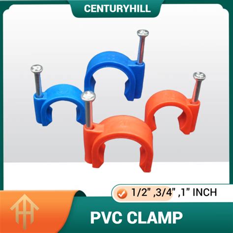 Pvc Clamp Orange And Blue Pipe Clamp Pipe Clip Hose 12 Inch 3