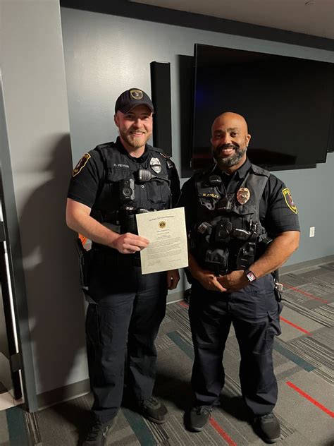 Congratulations To Officer Daniel Revoir On Receiving A Letter Of Commendation From The Office