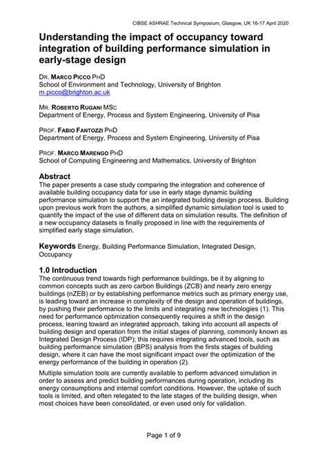 pdf understanding the impact of occupancy toward integration of