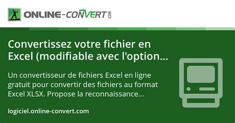 Convertissez Votre Fichier En Excel Modifiable Avec L Option ROC