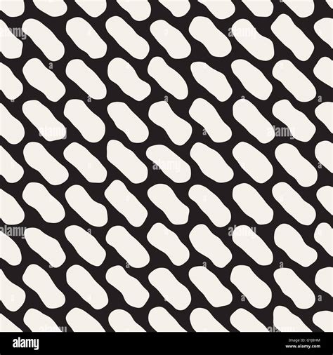 Vector Seamless Black And White Jumble Lines Pattern Stock Vector Image
