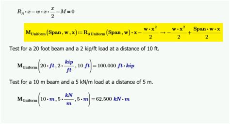 在mathcad中计算并绘制剪切力矩和弯矩 Mathcad中文网站