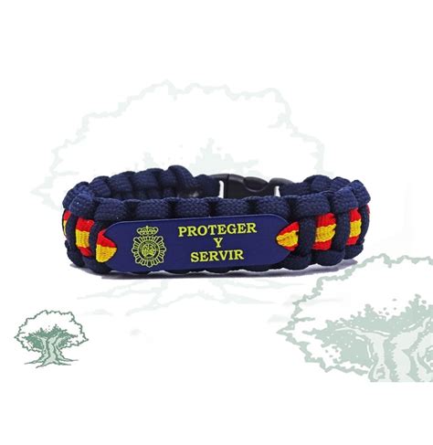 Pulsera Policía Nacional Proteger y Servir