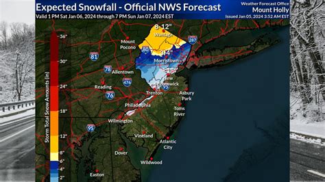Nj Weather Up To 10 Inches Of Snow In Forecast For Parts Of State