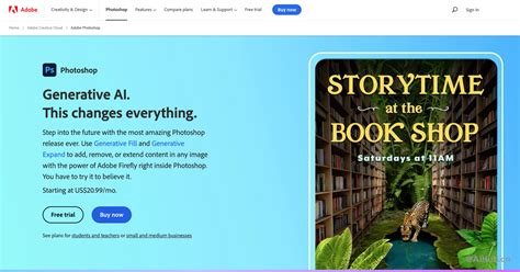 Adobe Photoshop网页版上线，支持多项ai功能 Aihub Ai导航