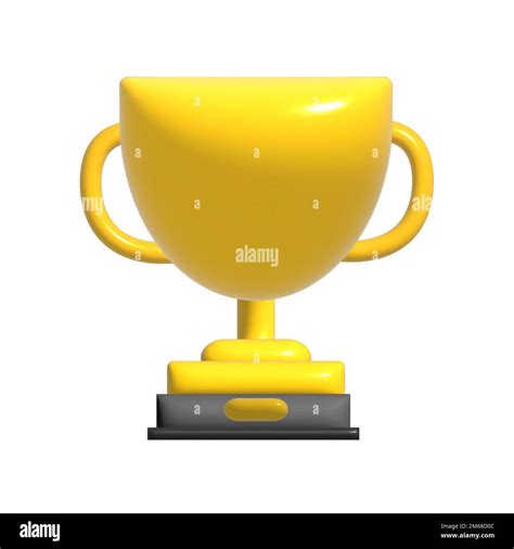 Trophy 3d Illustrationgold Trophy Champion Conceptwinner 3d Icon