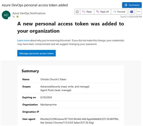 使用个人访问令牌 azure devops microsoft learn
