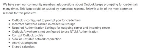 Outlook 2021 Password Issue Microsoft Qanda