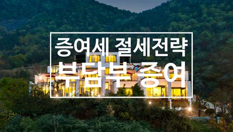 부담부증여로 취득세 양도소득세와 증여세 절세 네이버 블로그