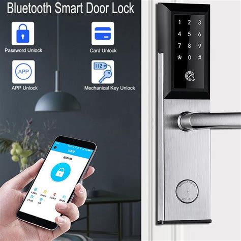 Best Silver Tools Diy Cipher Remote Smart Door Lock Cell Phone Key Password Card Bd
