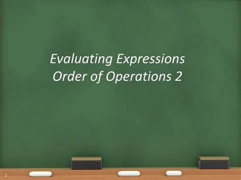 PPT Evaluating Expressions Order Of Operations PowerPoint Presentation ID