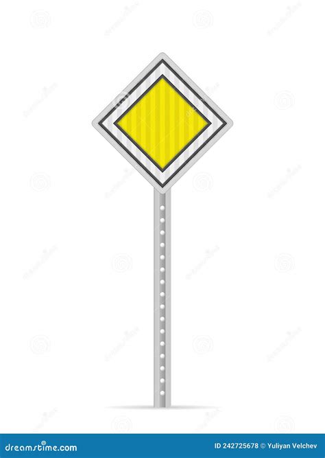 Signe Routier Prioritaire Illustration De Vecteur Illustration Du