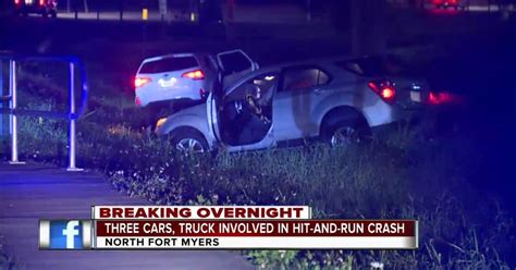 Multiple Vehicles Involved In Hit And Run Crash On North Fort Myers