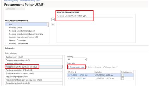 Purchasing Policies Re Approval For Purchase Order In Microsoft Dynamics 365 Finance And