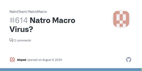Natro Macro Virus Issue Natroteam Natromacro Github